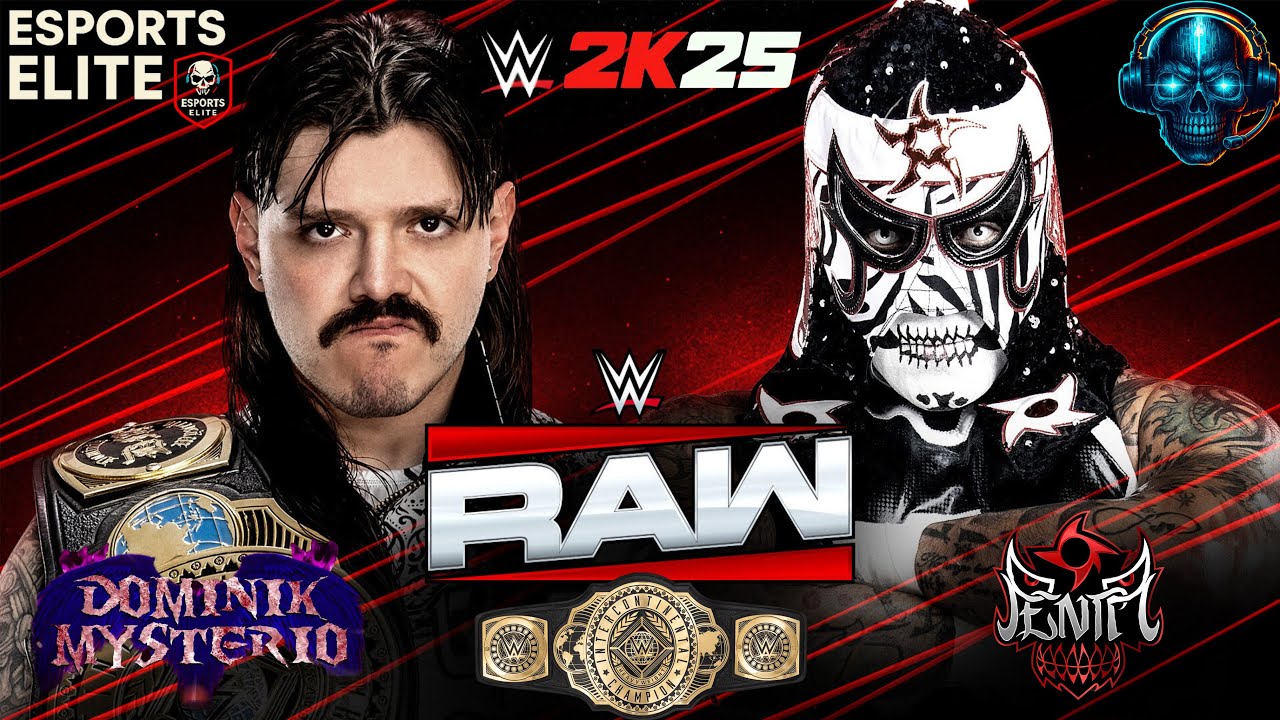 DIRTY DOM vs PENTA for IC Title! 😱 WHO WINS?! (WWE 2K25 RAW) - YouTube