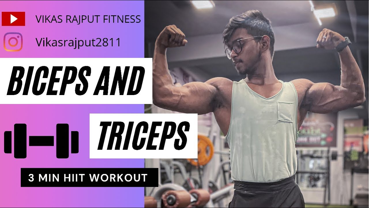 Motivation Gym Video || Train Bicep And Tricep || Vikas Rajput - YouTube