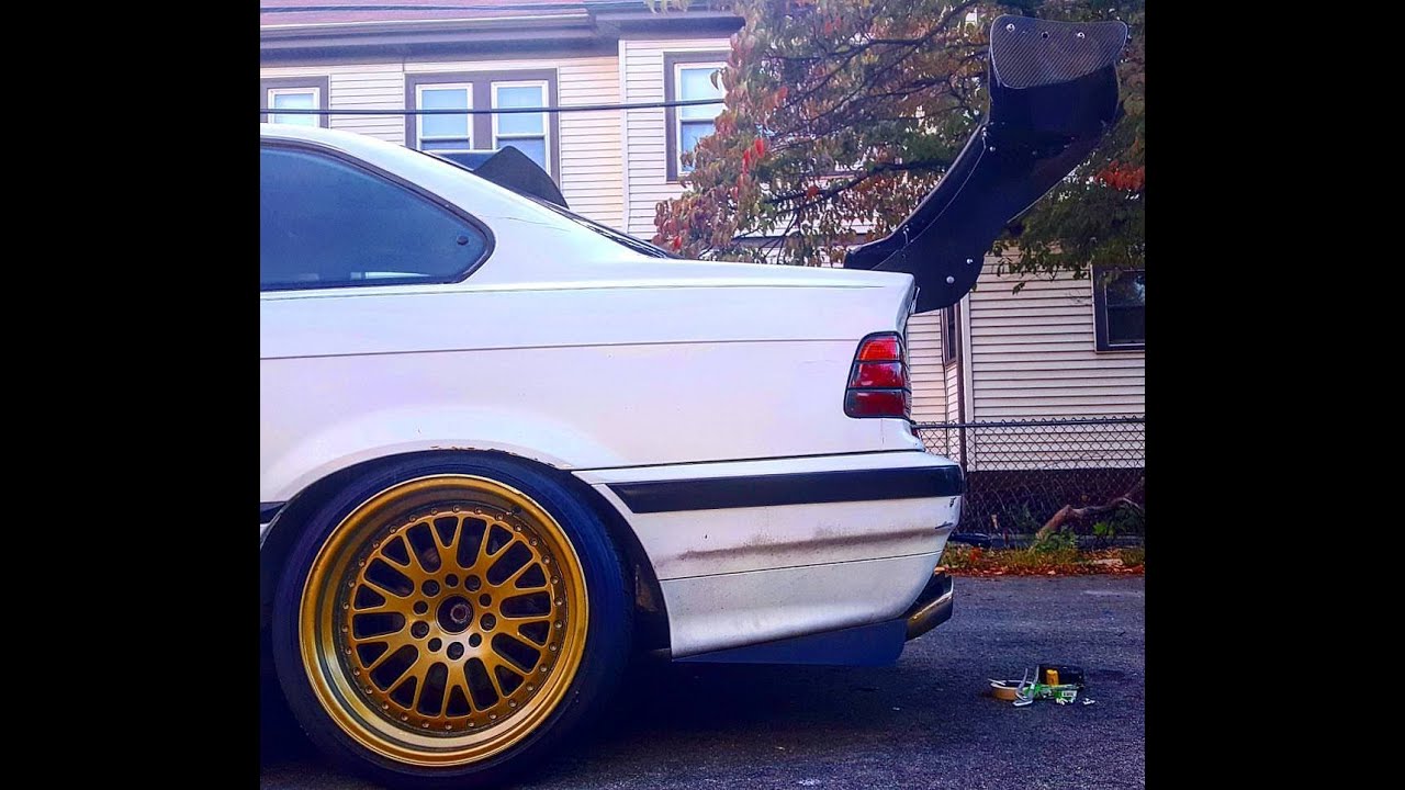 Insanely loud, low and slow ignorant ricer e36 build part 2 big wang ...