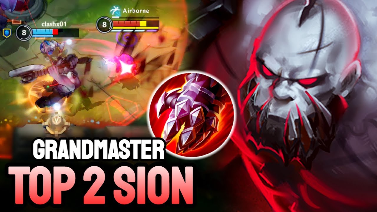 WILD RIFT SION - TOP 2 SION GAMEPLAY - GRANDMASTER RANKED - YouTube