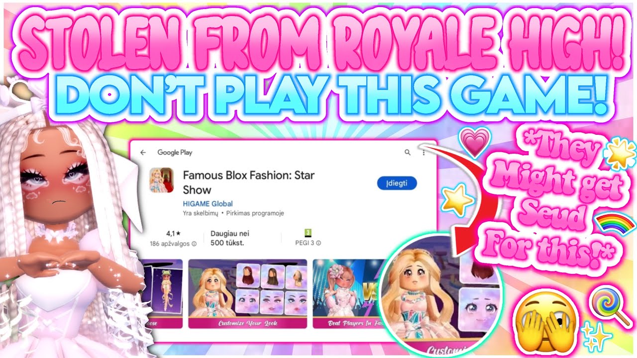 THIS Mobile Game *STOLE* UGC MODELS from ROYALE HIGH & ROBLOX! # ...