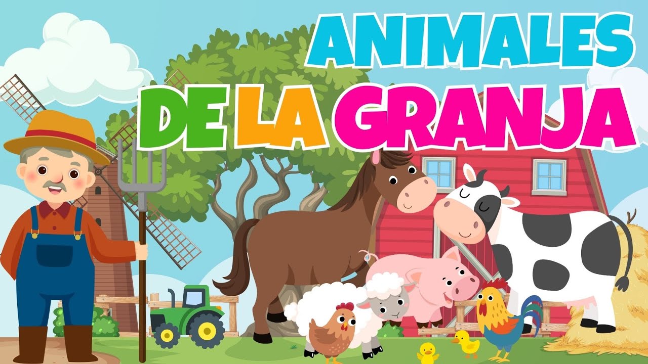 Los Animales de la Granja en Inglés y Español 🎶🐮🐔🐷 - The Farm Animals # ...