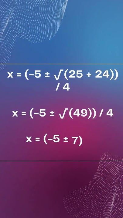 Cracking the Code: Mastering Quadratic Equations in 5 Easy Steps | Step ...