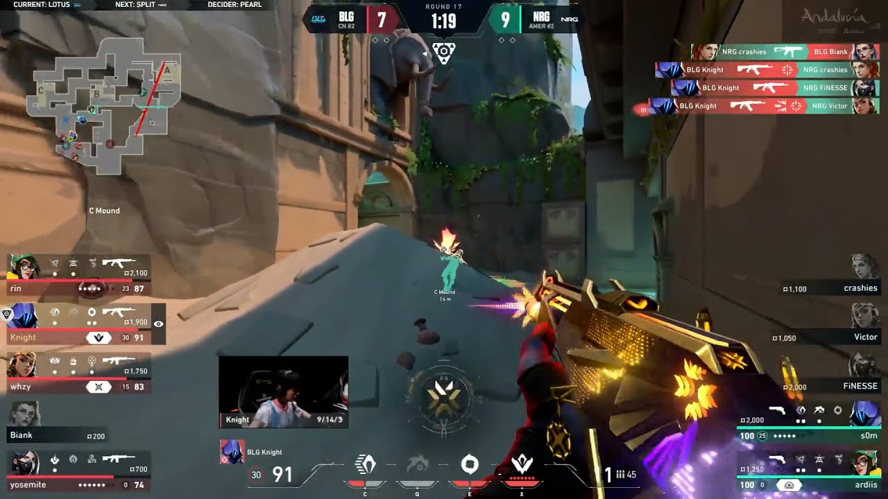 BLG Knight ACE Against NRG Esports | VALORANT Champions 2023 - YouTube