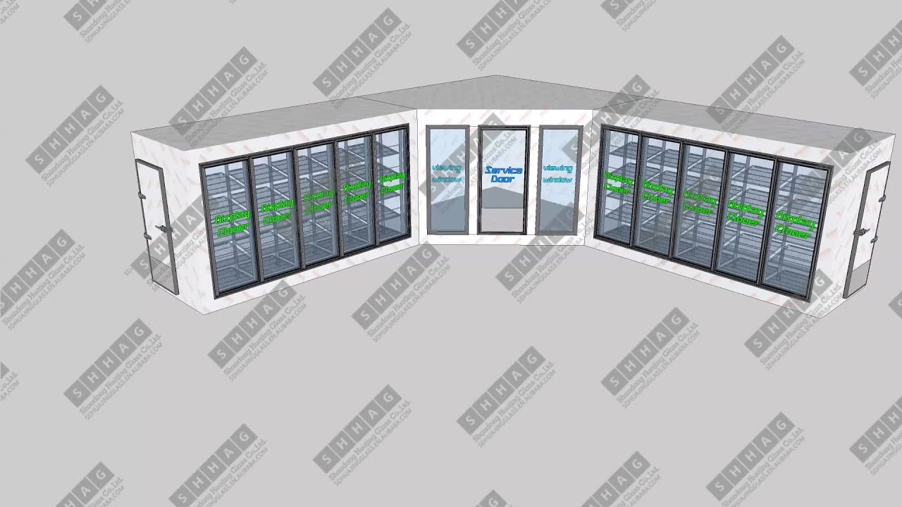 SHHAG - Commercial Refrigeration Display Walkin Cooler Glass Door ETL ...