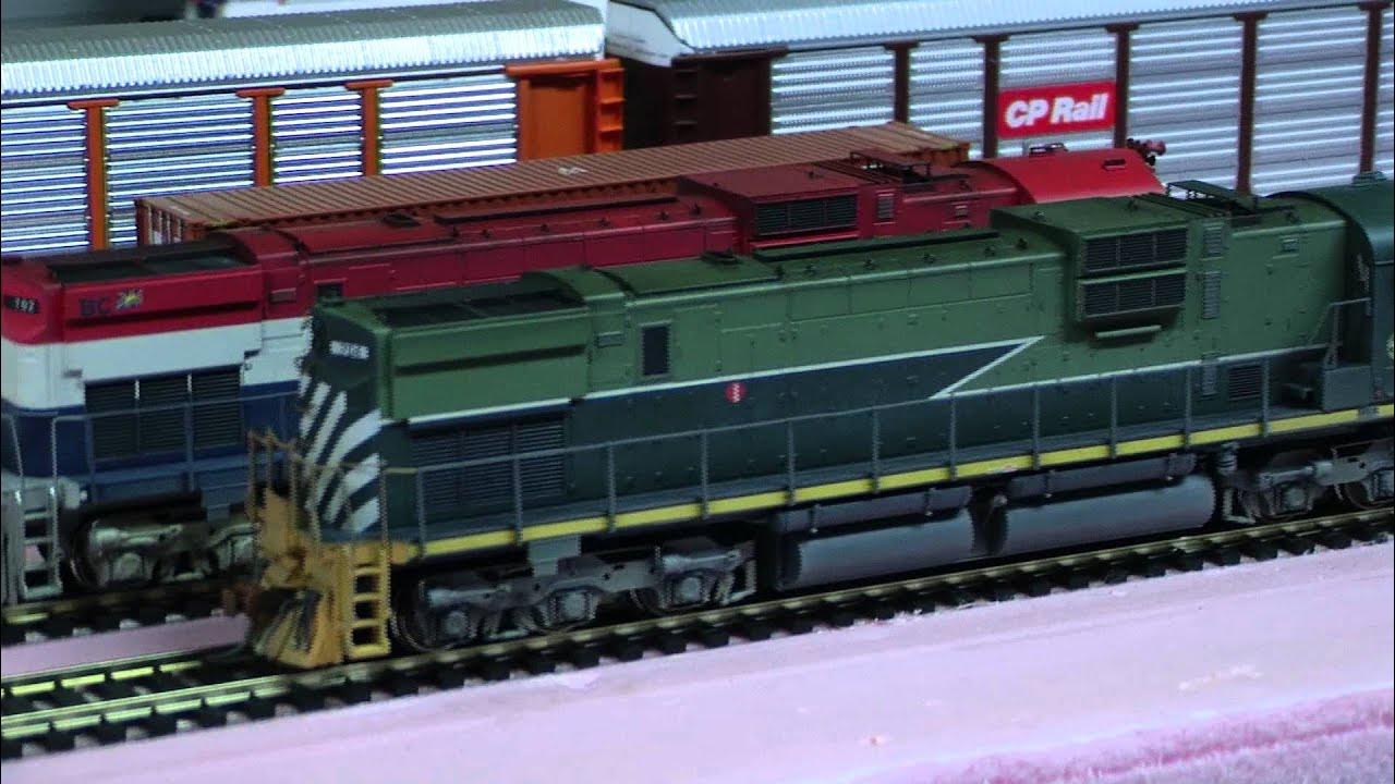 Custom Weathered Bowser C630m #702 and 704 with Sound and Lighting Upgrade - YouTube