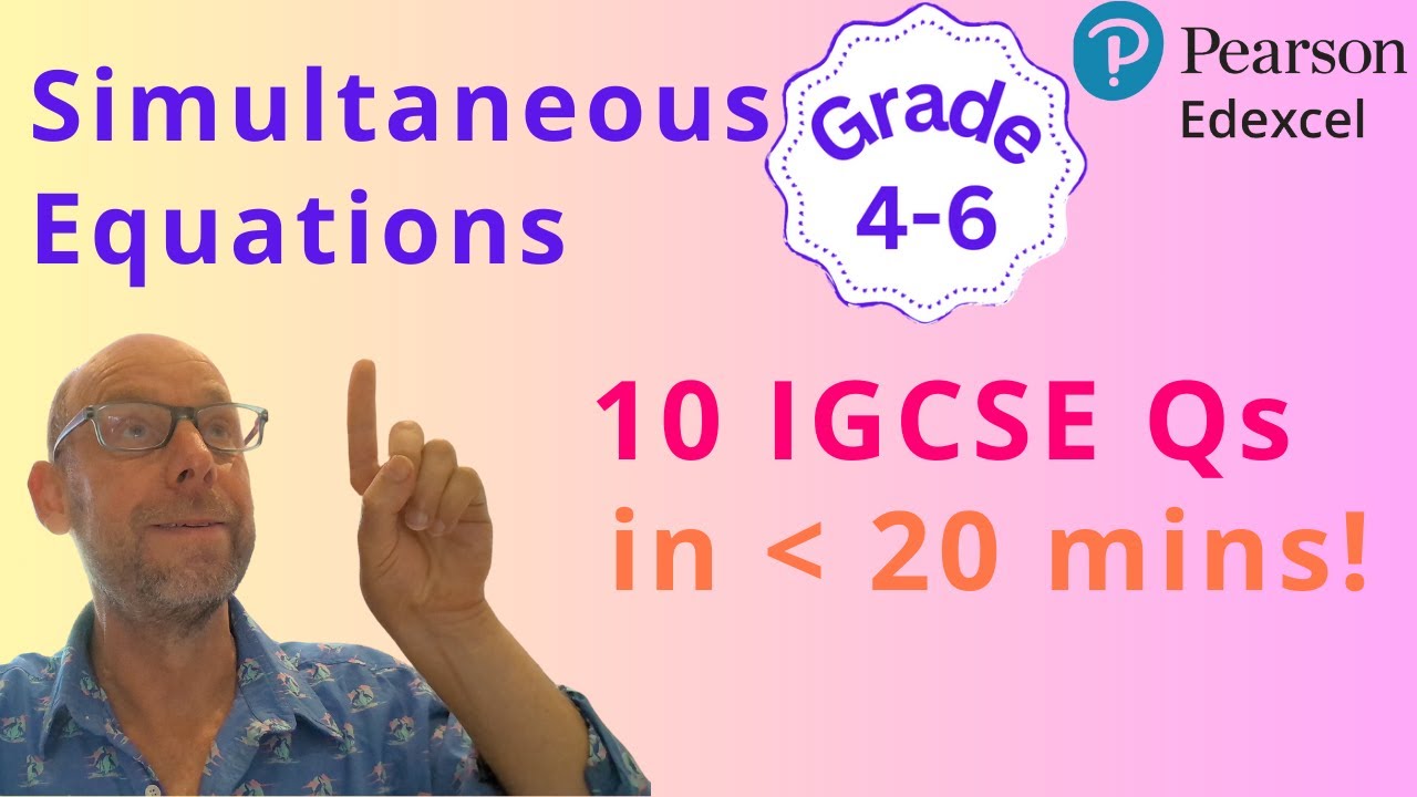 Igcse Simultaneous Exam Questions Grades 4 6 Igcsemaths Edexcel Simultaneousequations Youtube