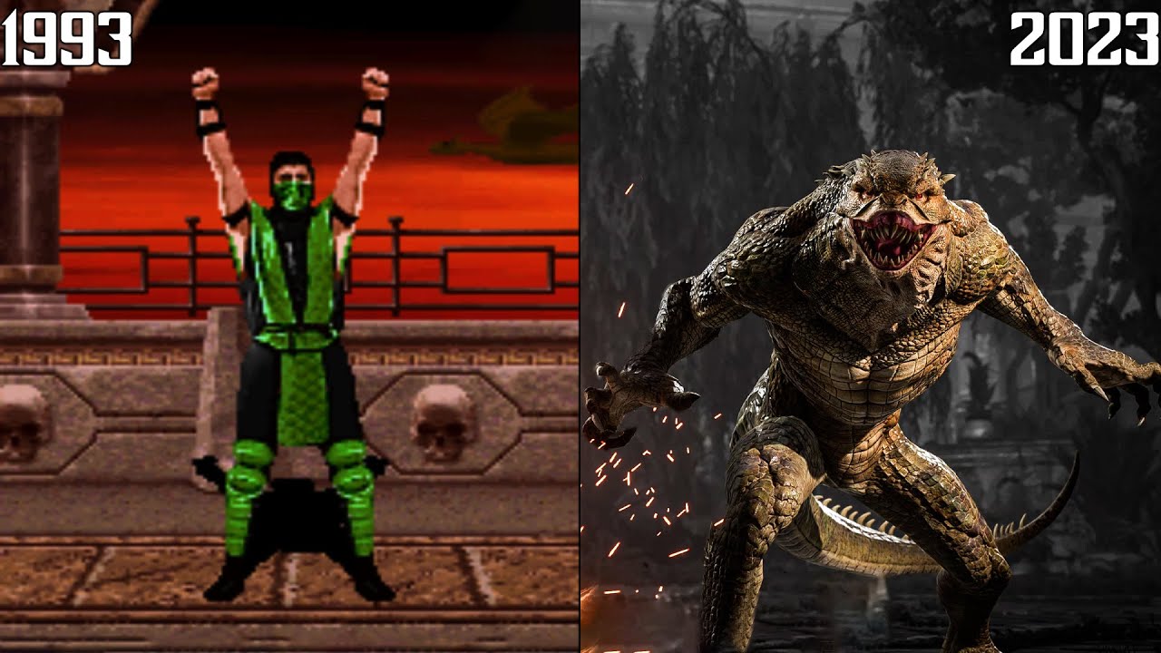 Reptile All Victory Poses Evolution - Mortal Kombat 2-12 (1993-2023) 4K ...