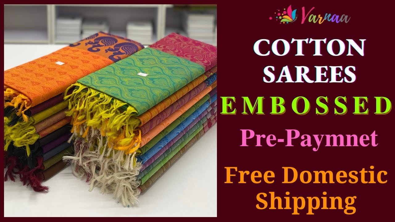 Cotton sarees | Cotton sarees collections | Varnaa soft silk sarees ...