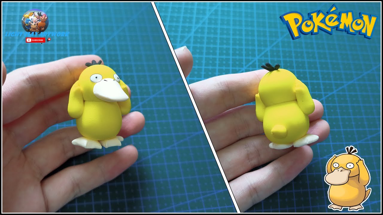 Pokémon Clay Art - How to make the pokemon Psyduck in clay (2021 ...