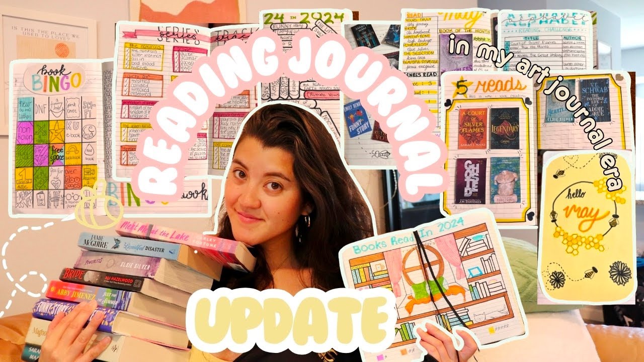 update my reading journal to be more FUN with me 🌷 ️ (book spreads ...