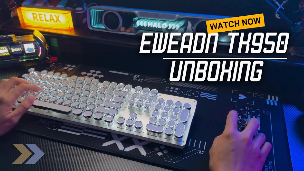 EWEADN TK950 Mechanical Keyboard Unboxing: Retro Meets Modern Gaming ...