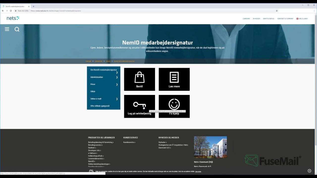 FuseMail Sikkermail (Dansk) - YouTube
