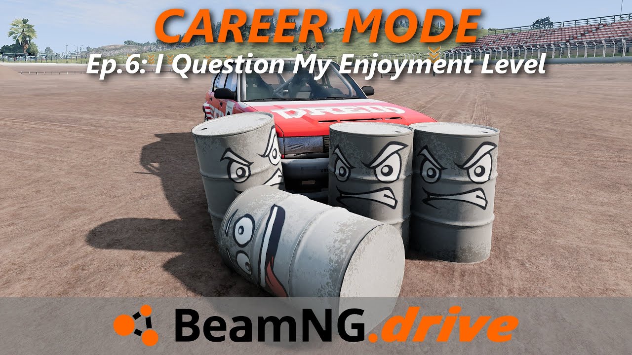 BeamNG.drive Career Mode Ep.6 - Cannon & Barrel Challenges - YouTube