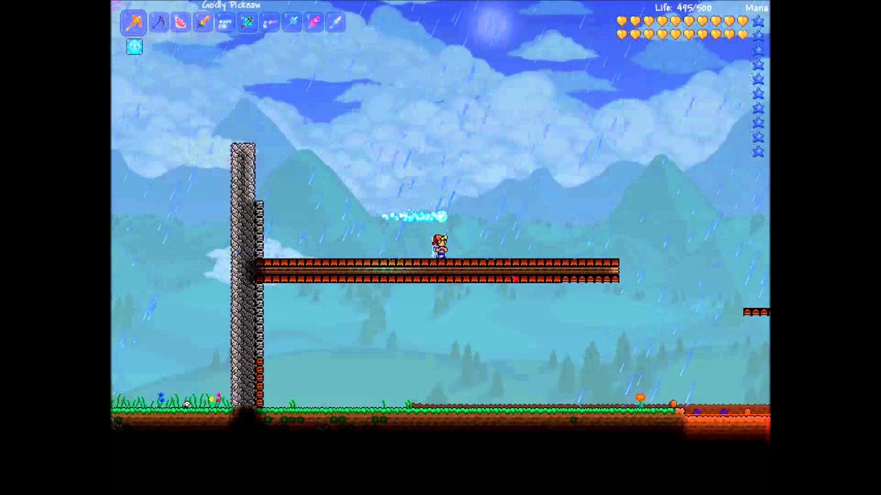 Terraria - Moon event areana - YouTube