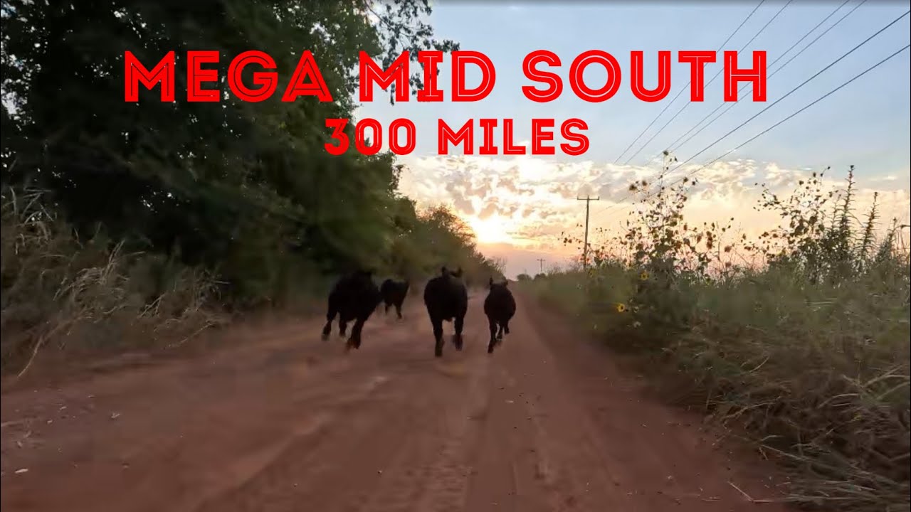 Mega Mid South 2024 300 mile gravel race - YouTube