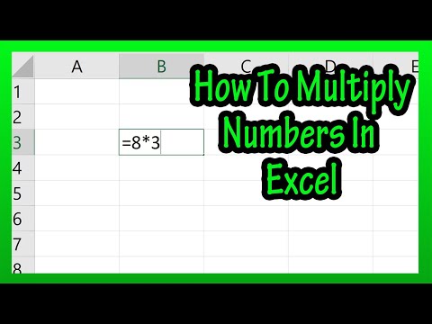 Excel Multiplication - How To Multiply Numbers Or Values (Inside Of Cells) In Excel Explained