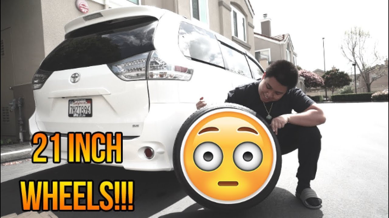 THE SIENNA GETS NEW 21 INCH WHEELS!!! (HYPED AF) - YouTube