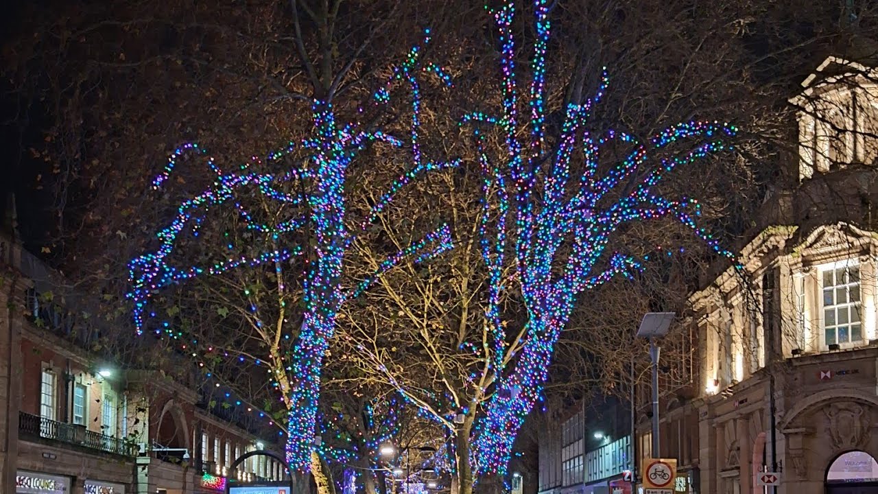 Peterborough Christmas Town Lights Walk Around 11/12/25. - YouTube