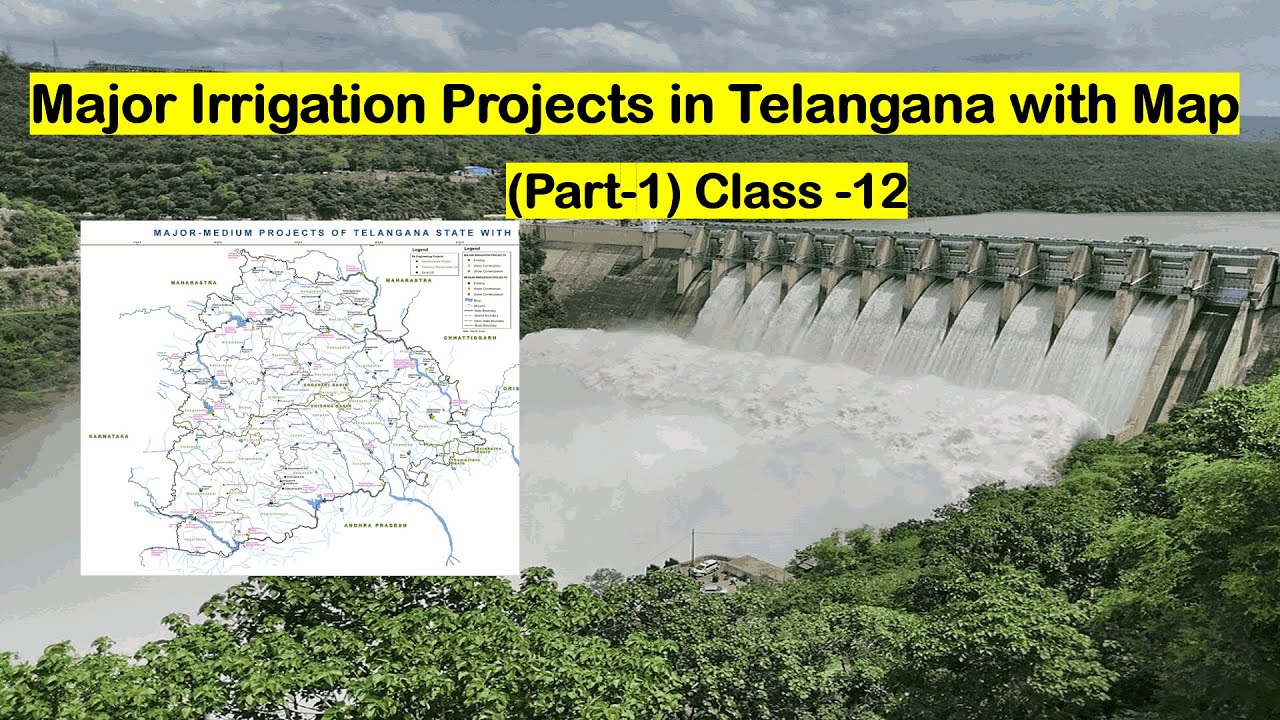 Telangana Geography| Major Irrigation Projects of Telangana- Existing| Nagarjuna Sagar| TSPSC ...