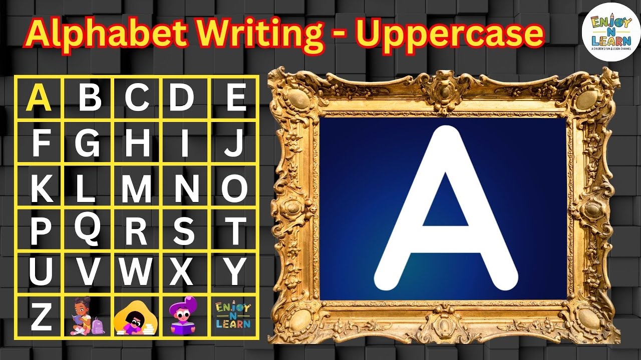Uppercase ABC for Kids | Writing & reading Capital Letters for Children ...
