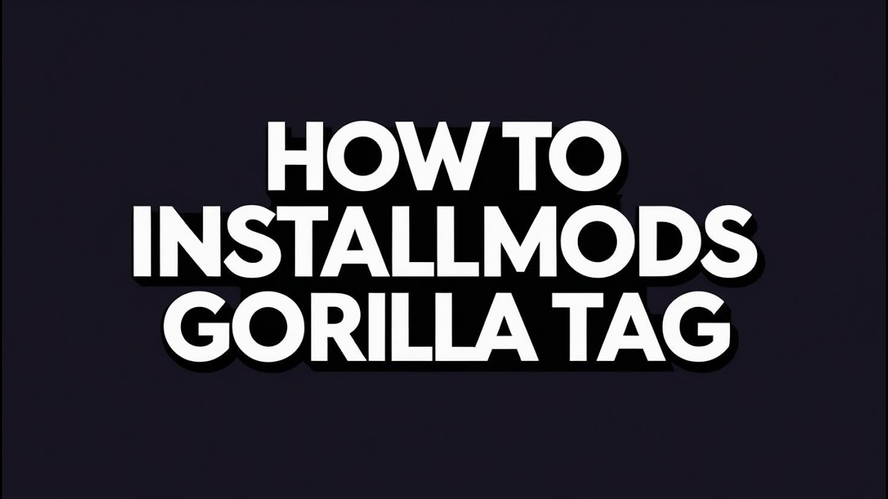 How to install mods for gorilla tag PC REQUIRED - YouTube
