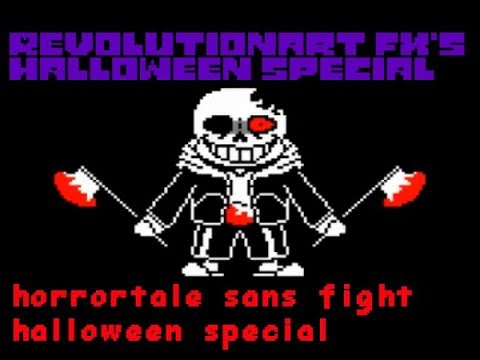 {Halloween Special} Horrortale Sans Fight - YouTube