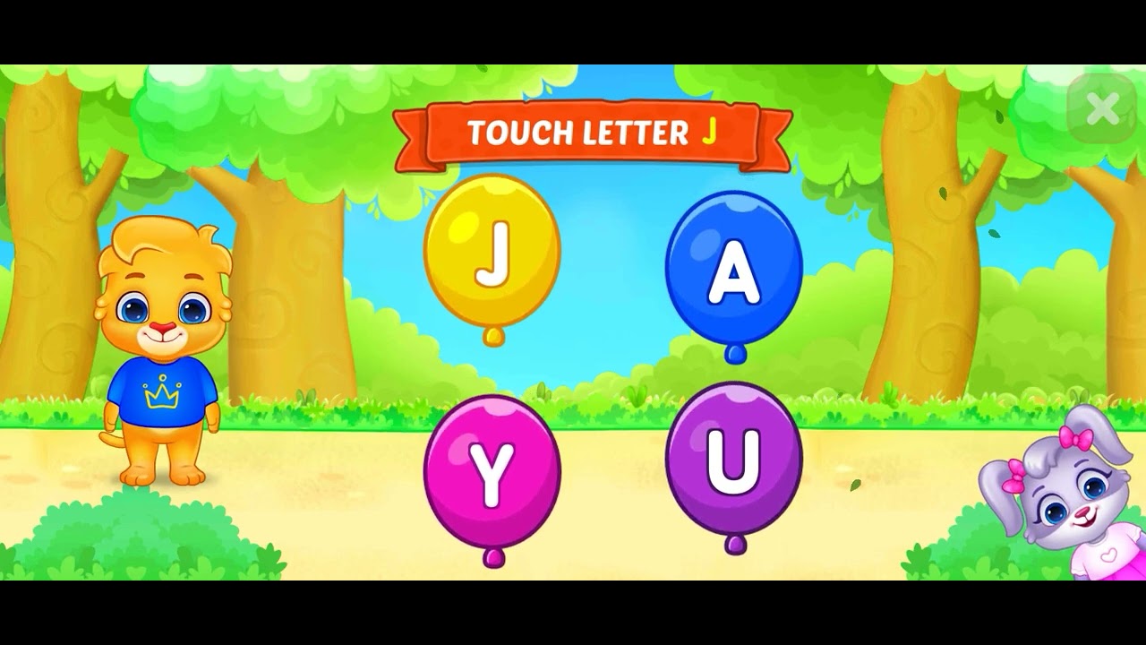 kids learn touch letter - YouTube