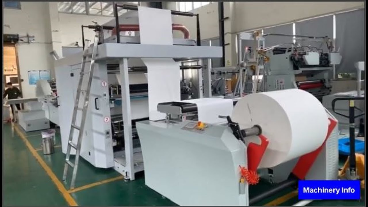 Paper Bag Making Machine with High Speed 4 Color Printing Machine ...