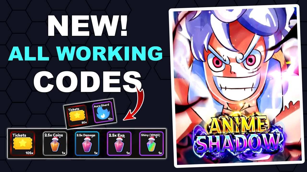 *NEW* ALL WORKING CODES FOR ANIME SHADOW - ROBLOX ANIME SHADOW CODES ...