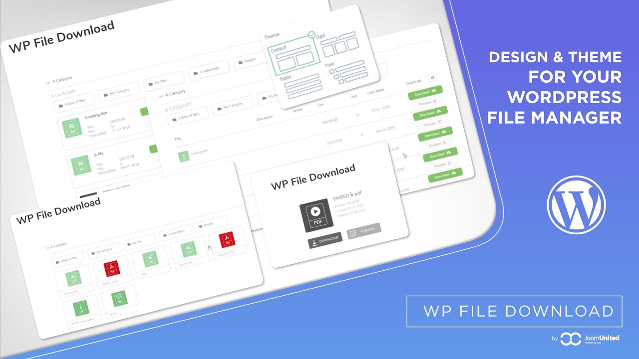 Design and theme for your WordPress file manager - YouTube