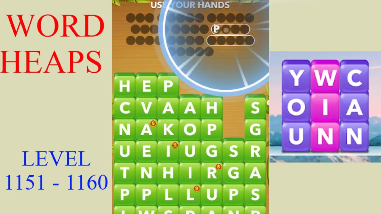 Word Heaps Level 1151 1160 All Answers Walkthrough Youtube