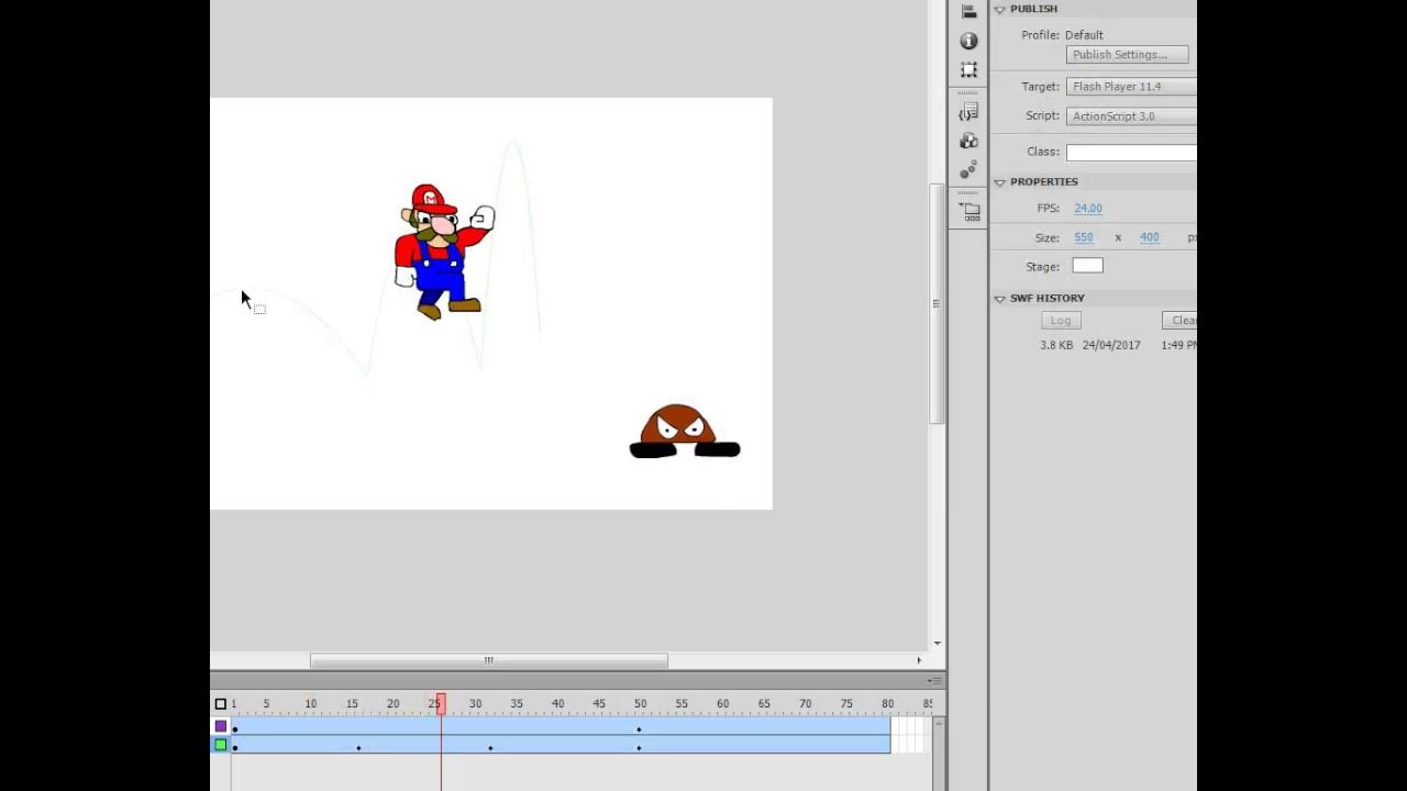 Intro to Motion Tween in Flash CS6 - YouTube