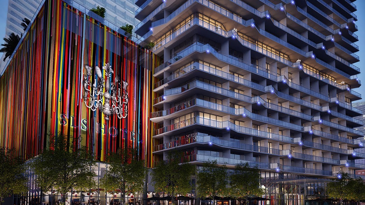 SLS Hotel Miami - Brickell - Room and Hotel tour - YouTube