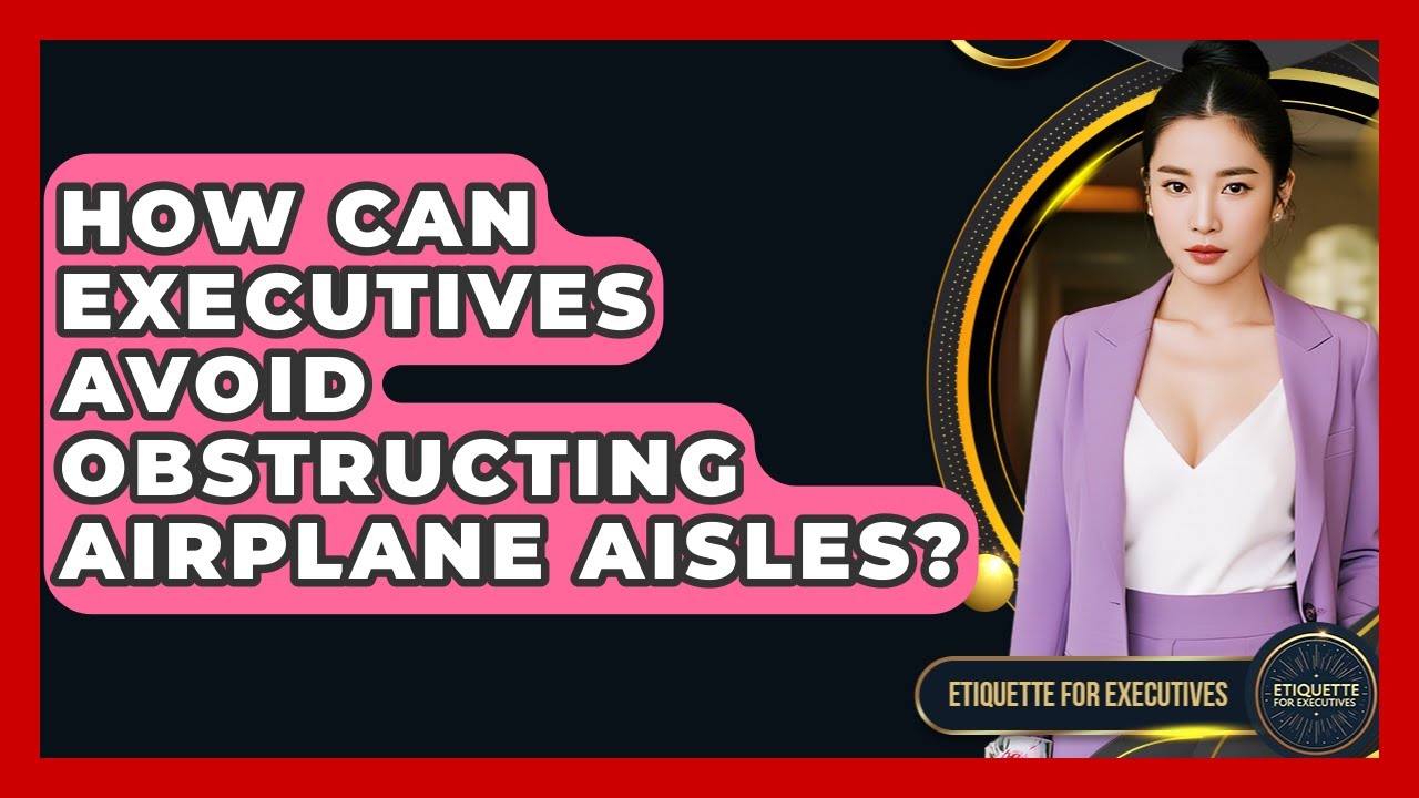 How Can Executives Avoid Obstructing Airplane Aisles? - Etiquette for ...