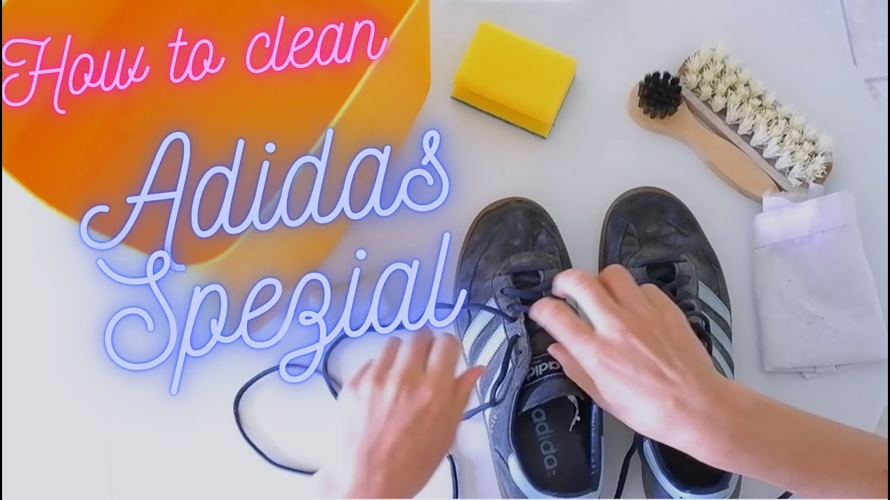 How to clean Adidas Handball Spezial with suede surface - YouTube