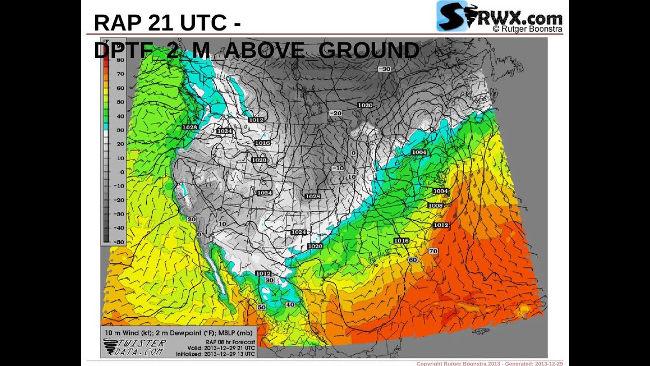 Severe Weather Maps for December 29, 2013 (Sun) - SPC Risk: TSTM - YouTube