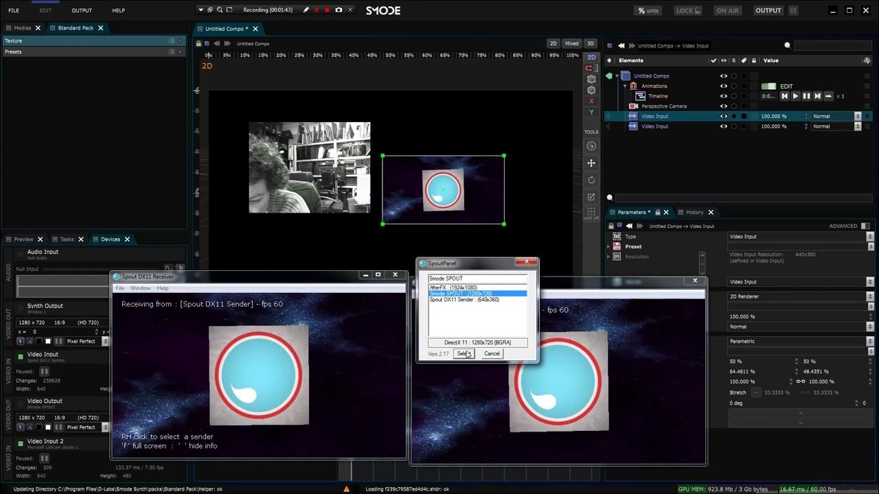 Smode 7.5 Tutorial #16 - SPOUT Input Output - YouTube