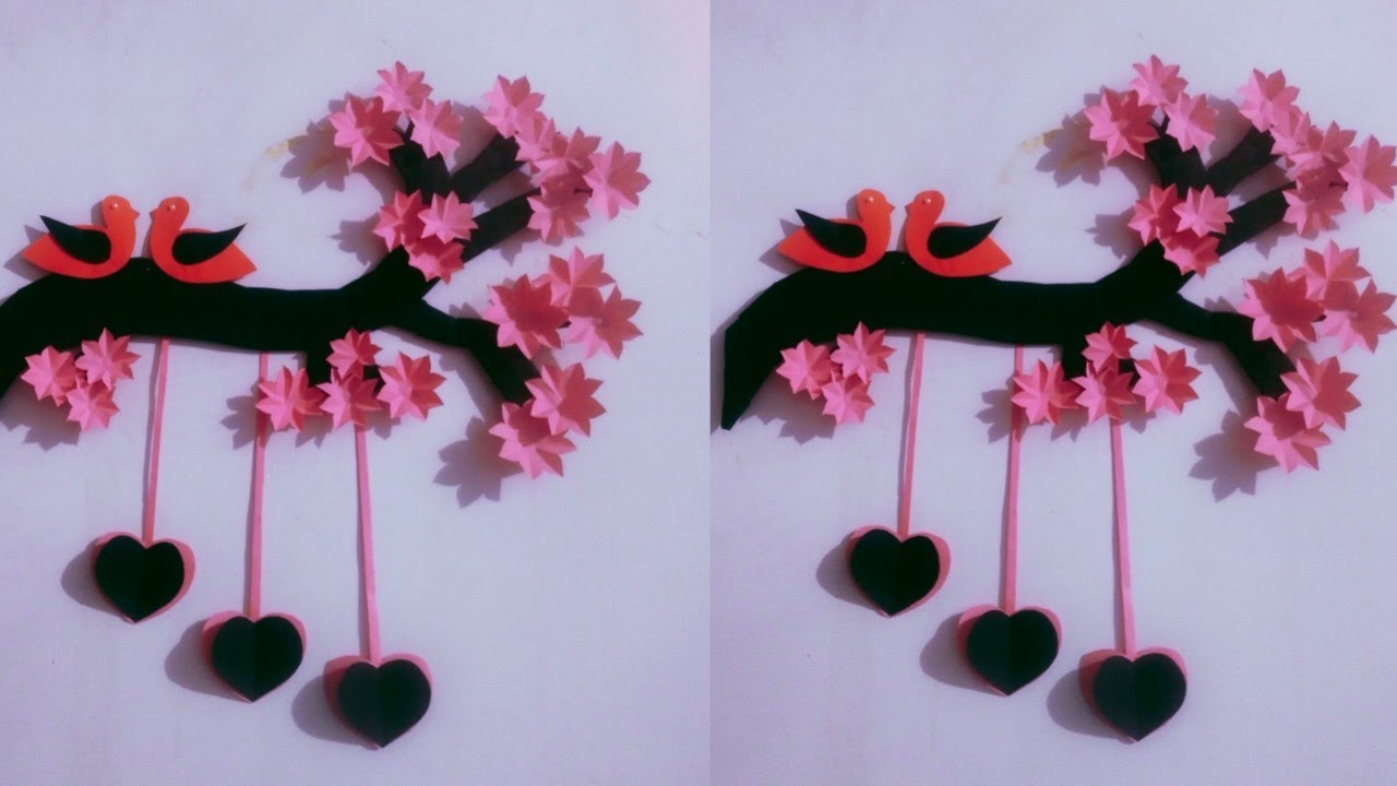 Tree Branch Craft With Love Birds//Handmade -Diy Craft//Home ...