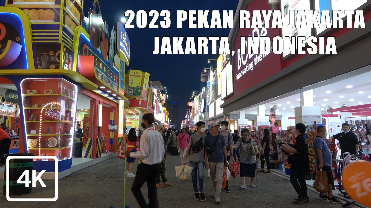 [4K] Walking Around Jakarta Fair 2023, Jakarta, Indonesia - YouTube