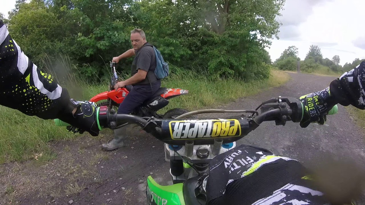 MOTEUR 160 YX V3 TYPE KLX DANS LE TERRILS ! - YouTube