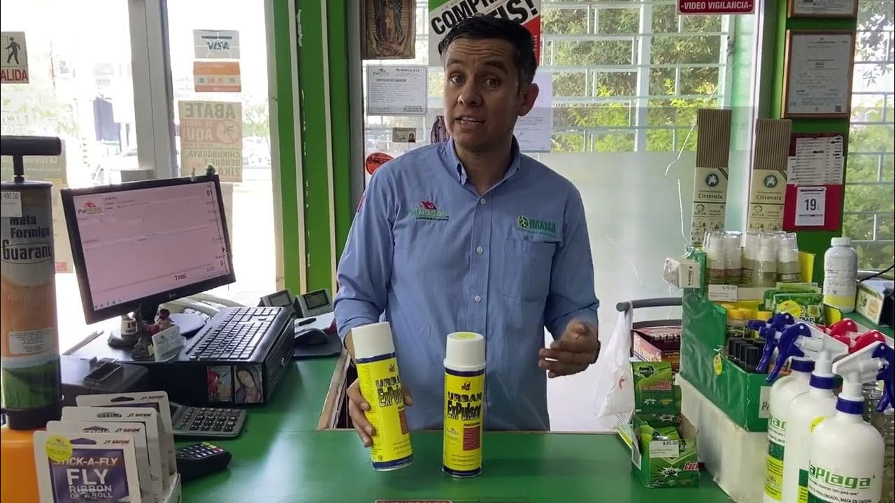 Insecticida Urban Expulsor Mata Cucarachas, Chinches, Arañas - YouTube