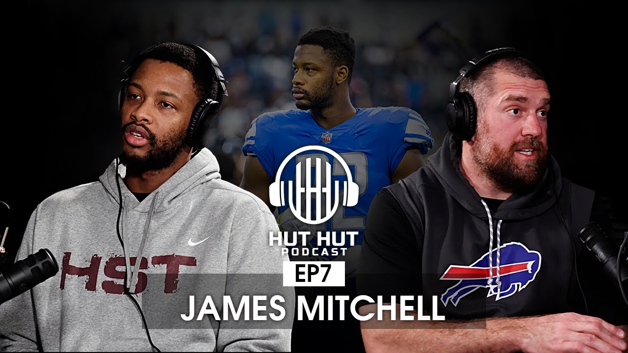 Hut Hut Podcast Episode 7 -James Mitchell Detroit Lions Tight End - YouTube