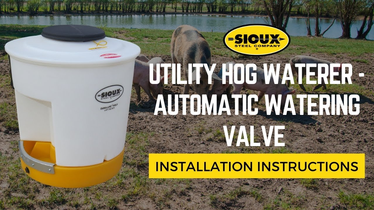 Automatic Watering Valve Installation for the Sioux Steel Utility Hog ...