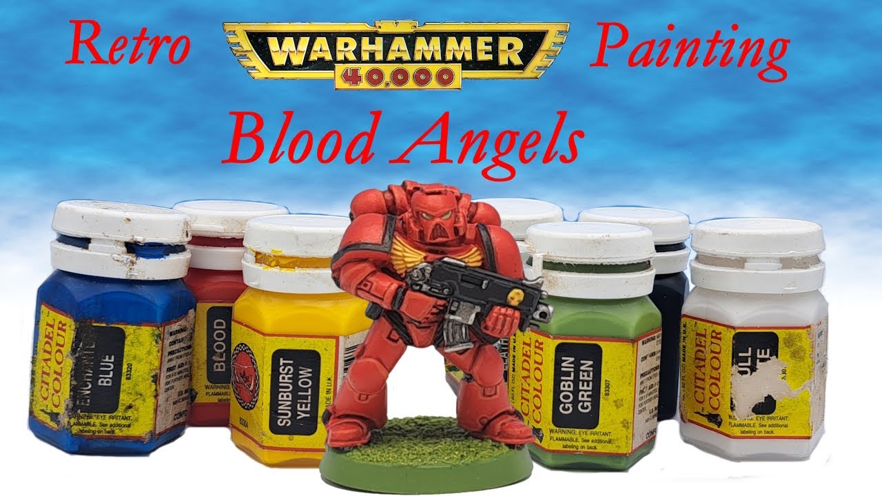 Warhammer 40K 2nd Edition Blood Angel - Painting In A Retro Style - YouTube