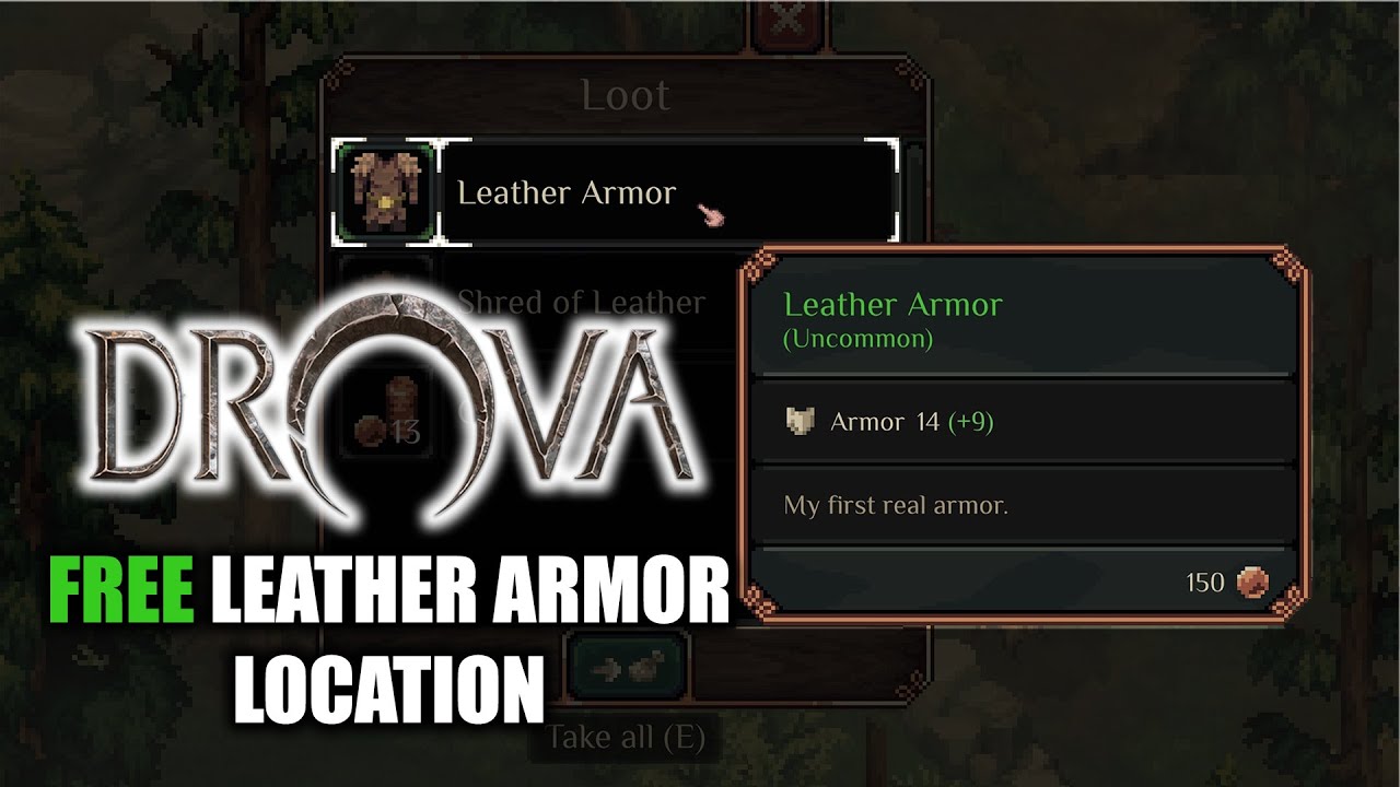 Drova - How to Find the Treasure Chest with Leather Armor - YouTube