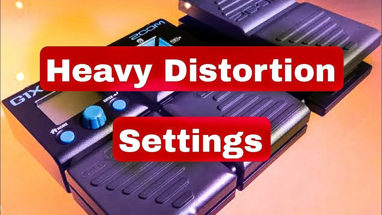 Zoom G1xon | Heavy Distortion Patch Settings | - YouTube