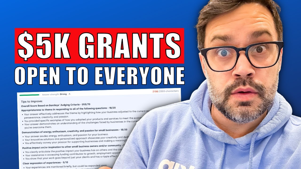 $5k Fast Grants Open To Everyone - YouTube