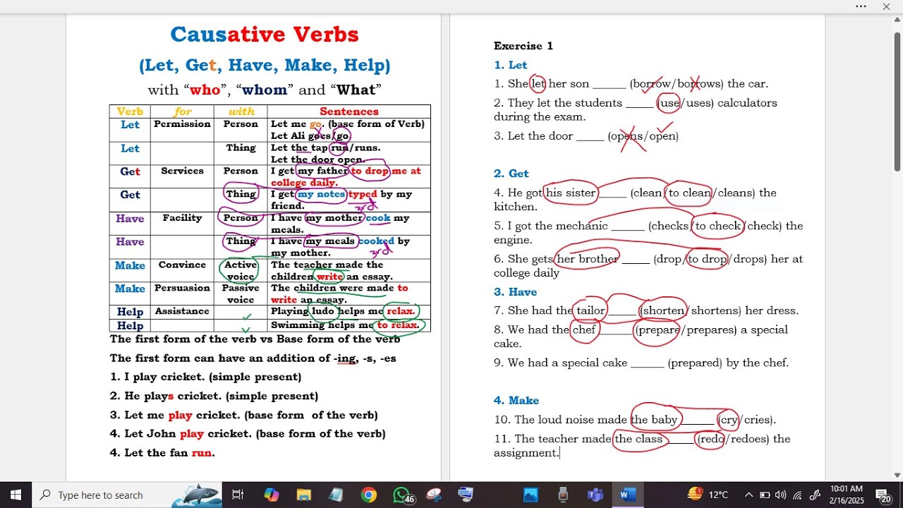 Causative Verbs in English Grammar - YouTube