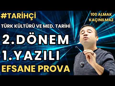 Türk Kültürü ve Medeniyeti Tarihi 2.Dönem 1.Yazılı 2025-2026 YENİ